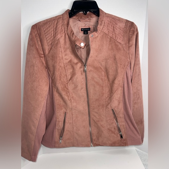 new directions | Jackets & Coats | Newport News Moto Jacket Faux Suede ...